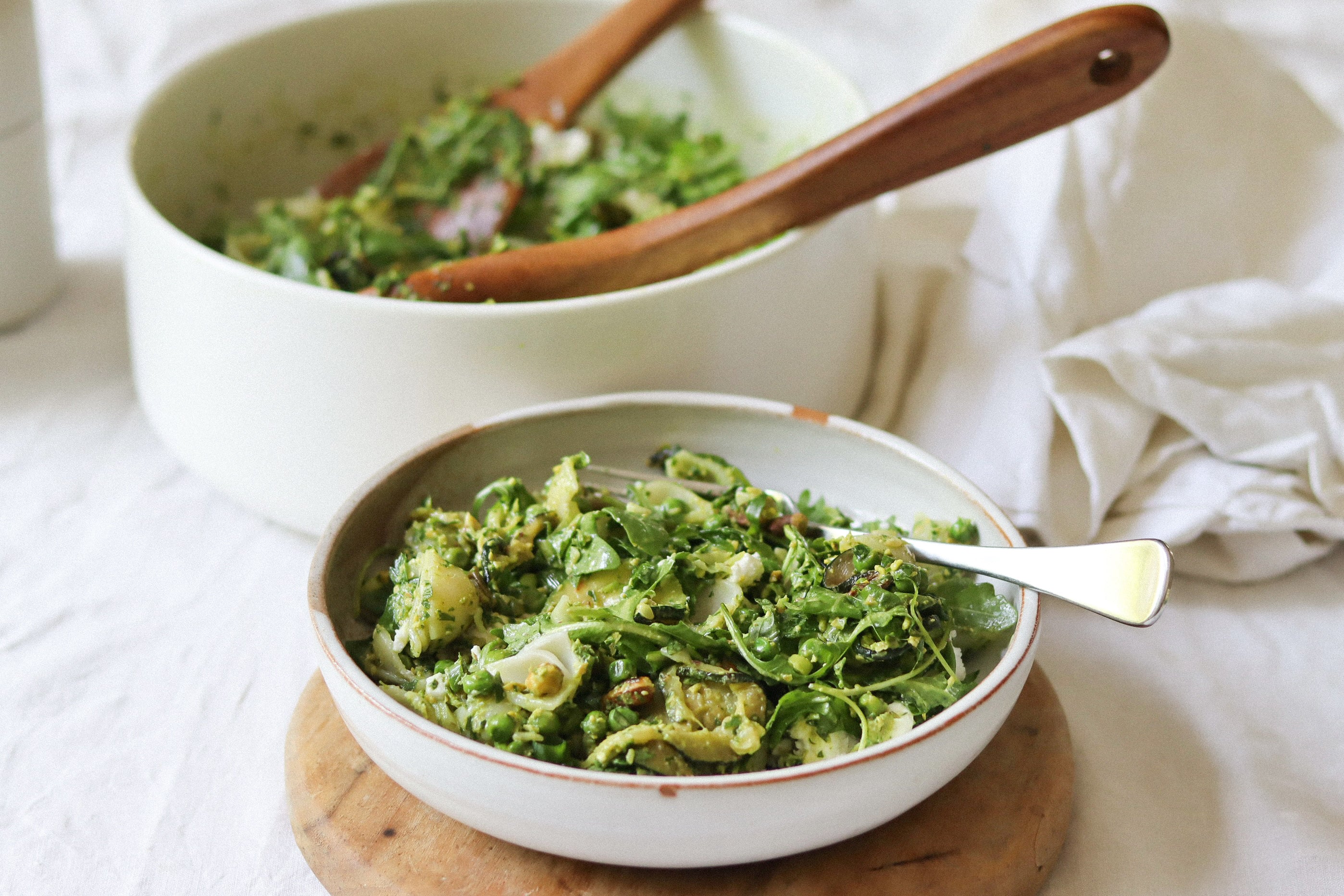 SUMMER RECIPE: SUMMER GREENS PASTA SALAD – Prae Wellness