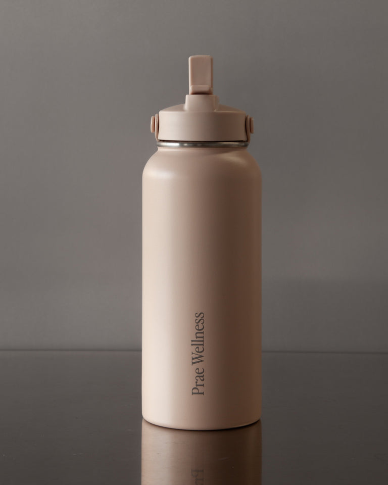 Prae Drink Bottle | 960ml Insulated Stainless Steel | Beige – Prae Wellness